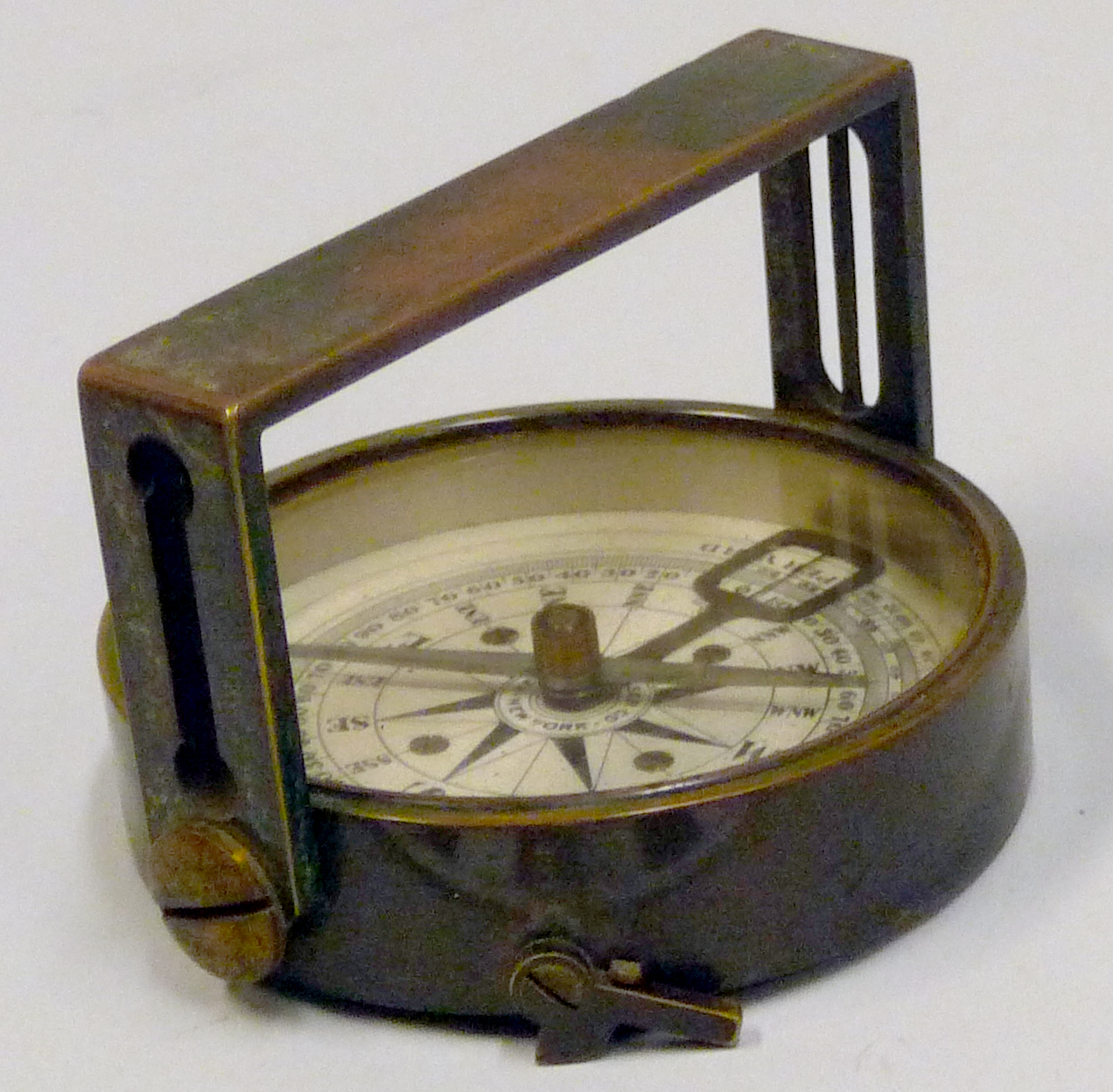 Surveying Compass with Leather Case | U.S. Geological Survey