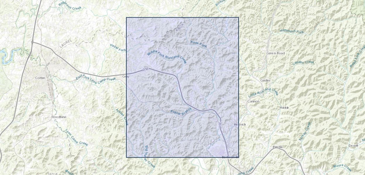 Geologic map of the Heidrick quadrangle, Knox and Laurel Counties ...