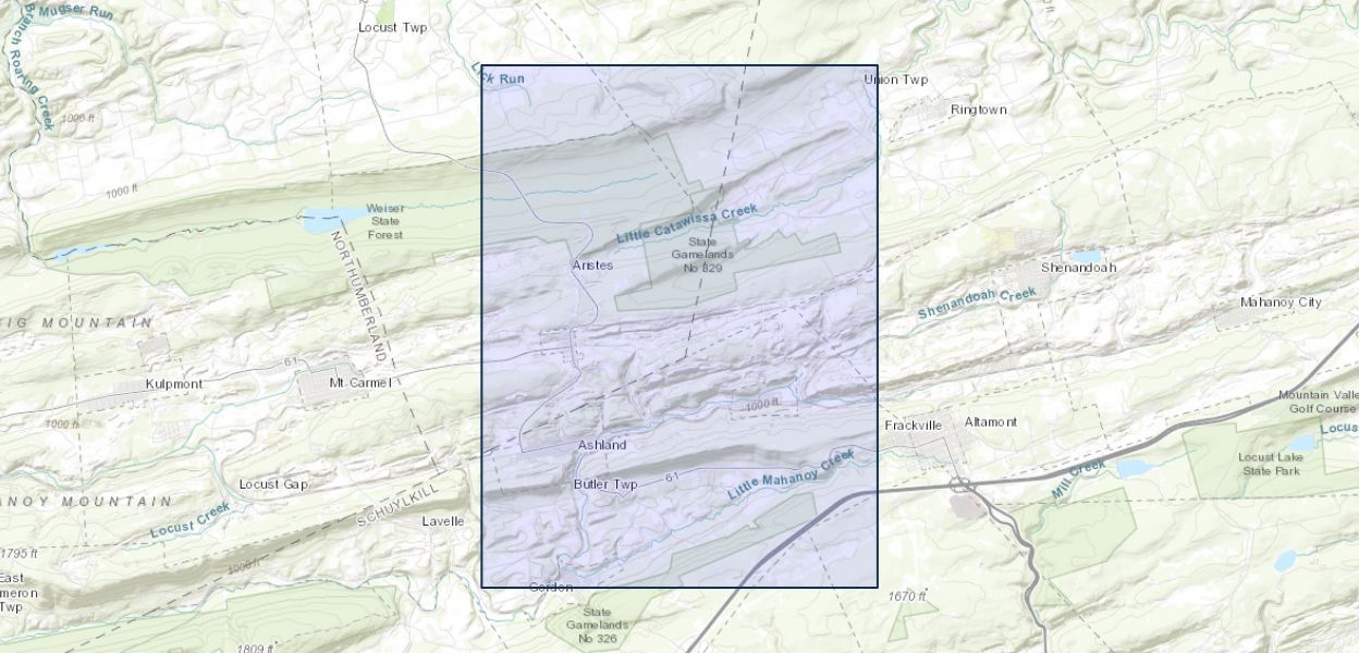 Geologic map of the Ashland quadrangle, Columbia and Schuylkill ...