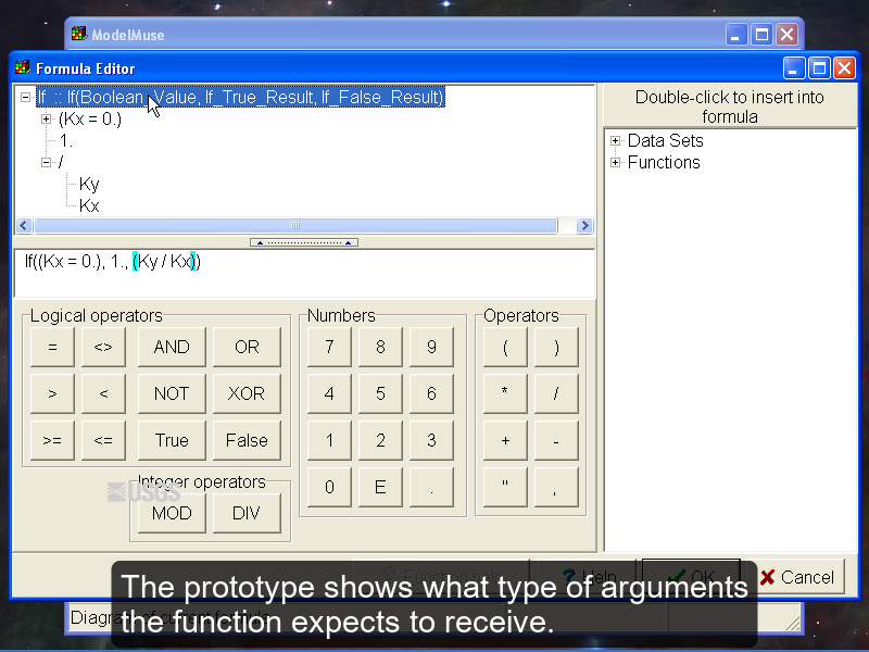 ModelMuse: Formula Editor | U.S. Geological Survey