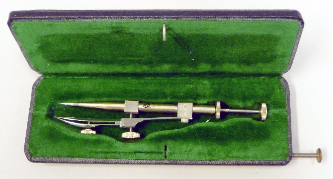 Bow Compass with Case | U.S. Geological Survey