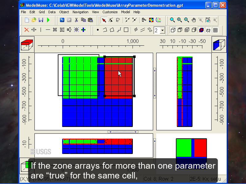 ModelMuse: Array parameters in ModelMuse | U.S. Geological Survey