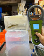 PIT tag reader being tested | U.S. Geological Survey