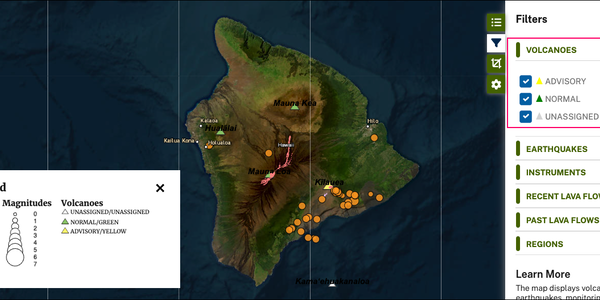 Volcano monitoring map volcano filter | U.S. Geological Survey