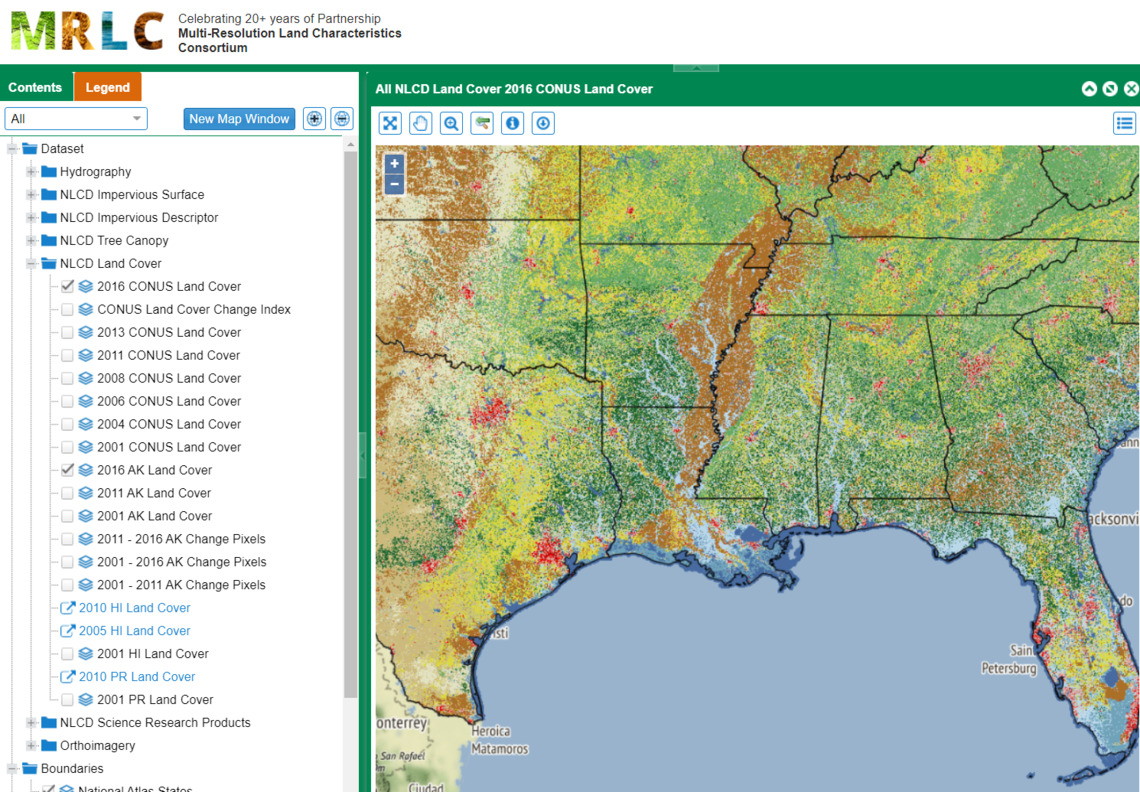 Multi-Resolution Land Characteristics Consortium (MRLC) Viewer | U.S ...