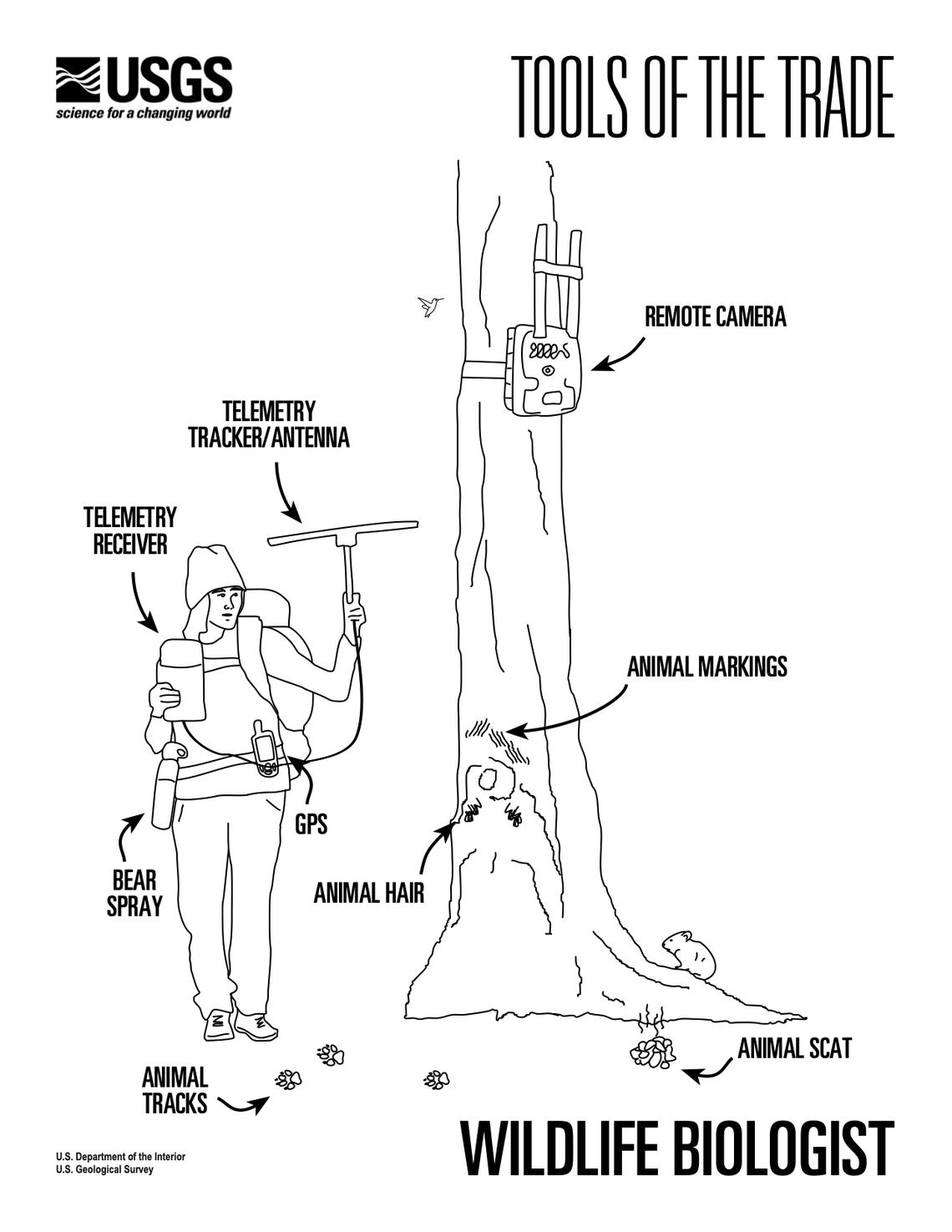 biologist coloring page