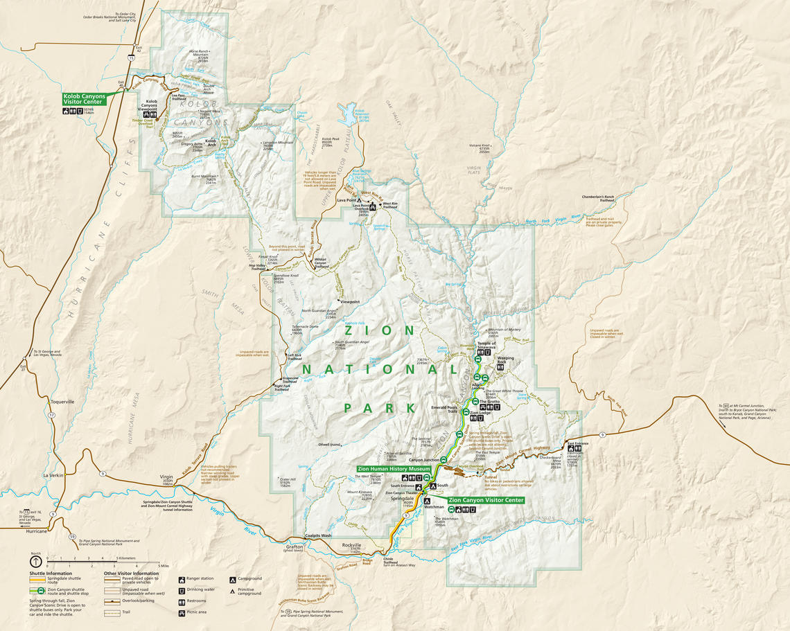 Zion National Park Map | U.S. Geological Survey