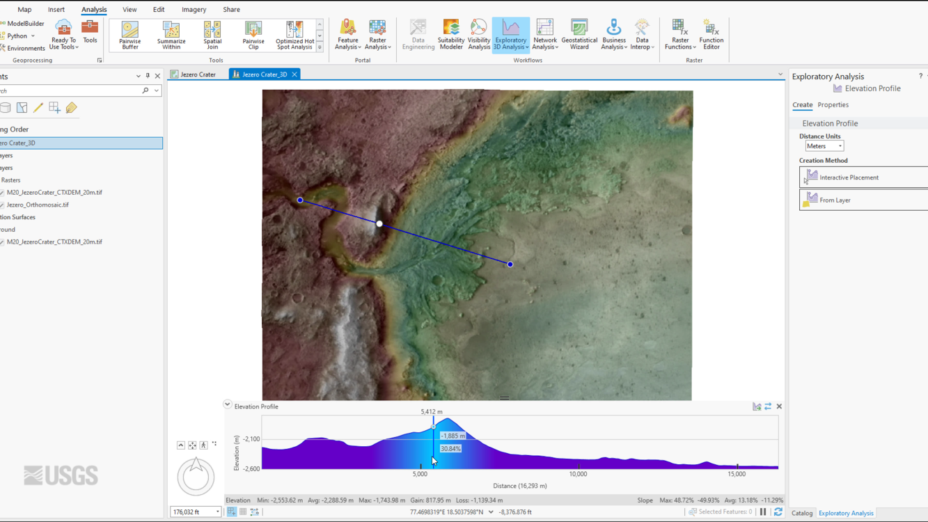 how to draw profile in arcgis