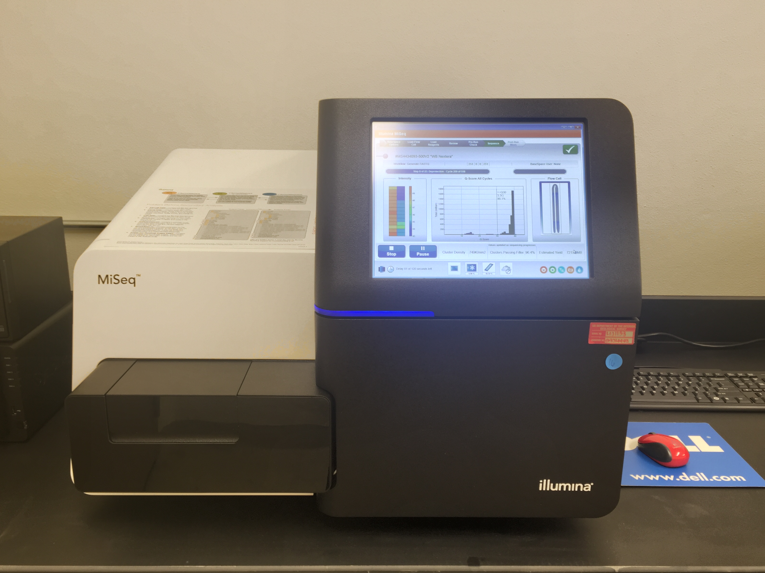 The genomic sequencer in the Molecular Ecology Lab | U.S. Geological Survey