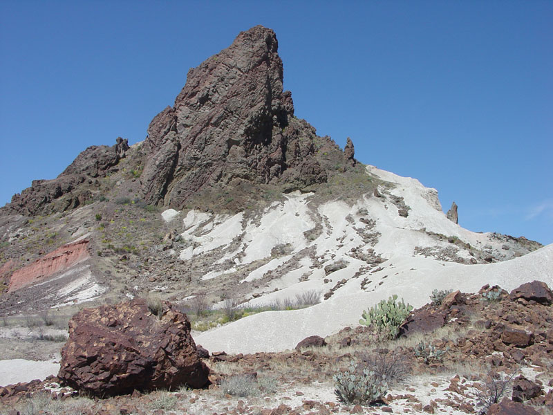 A photo of a small butte. | U.S. Geological Survey